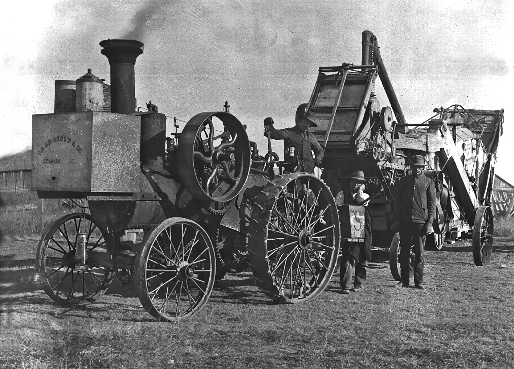 Grandfather and Gaar-Scott Steam Engine - Farm Collector